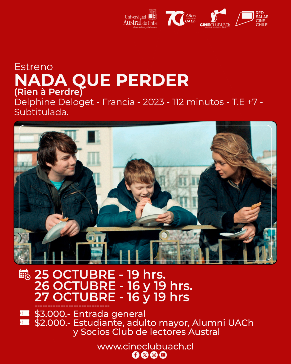 NADA QUE PERDER – Cine Club Uach